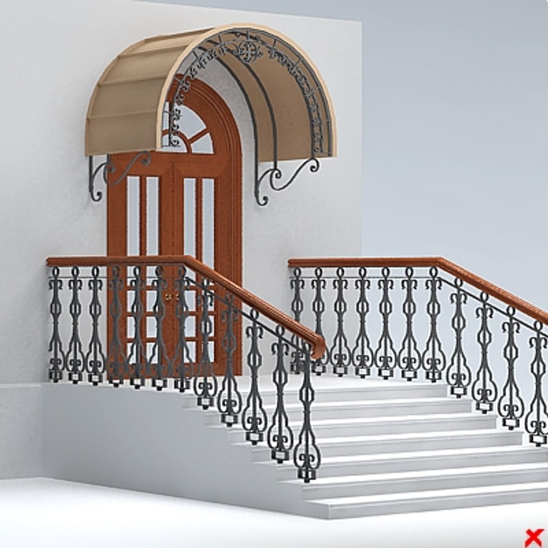 3ds Max Entrance Stairs