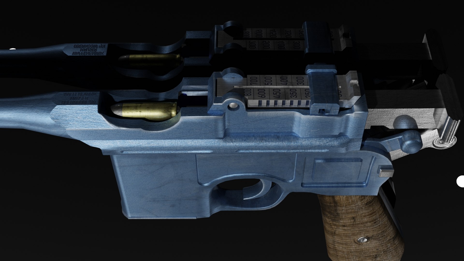MAUSER C96 Blender 3D Model - TurboSquid 1714264