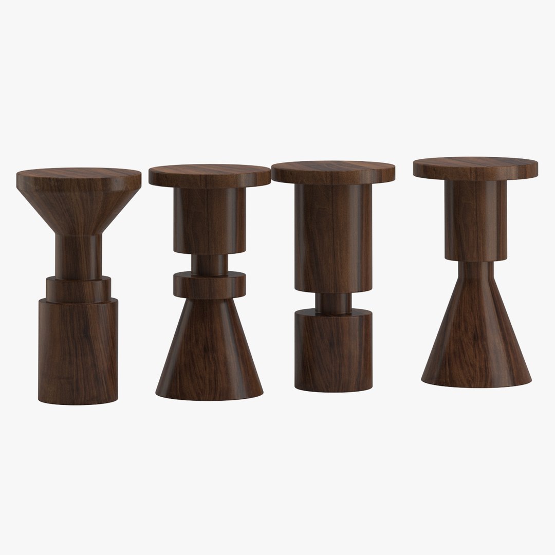 Anna karlin chess bar stools 3D model - TurboSquid 1505798