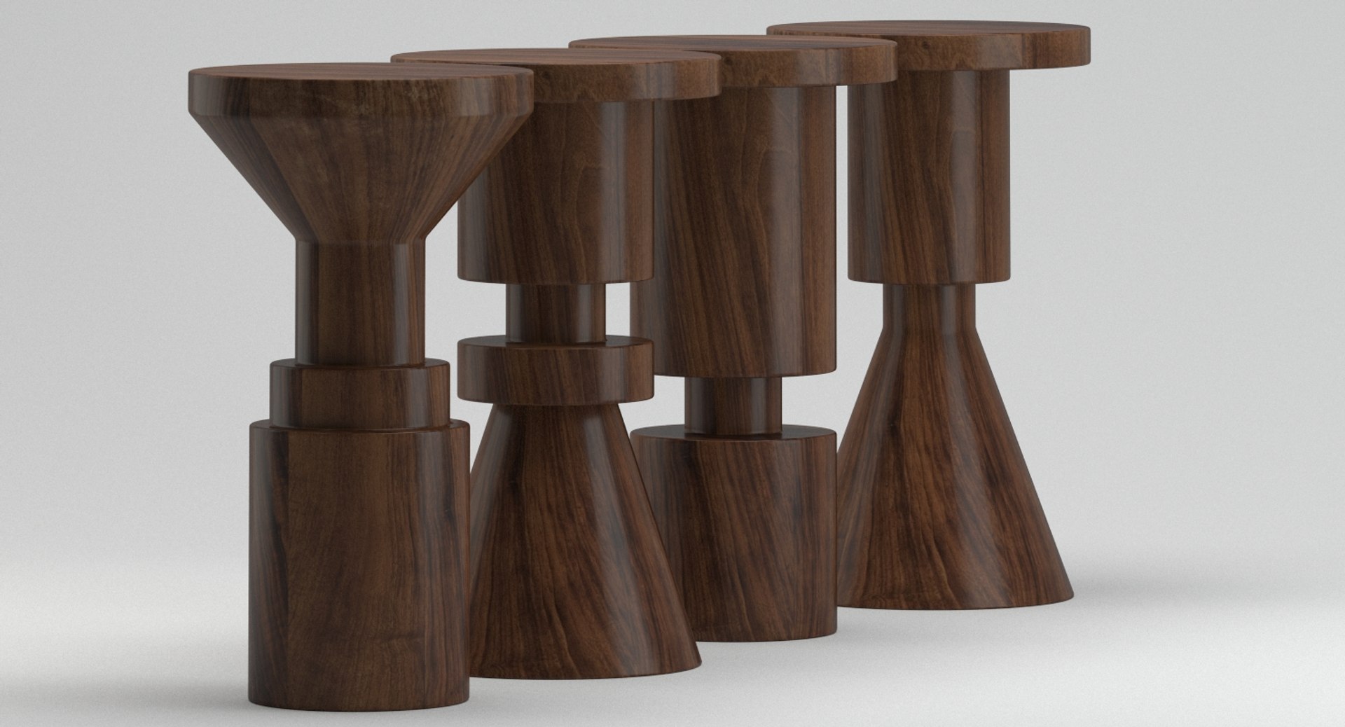 Anna karlin chess bar stools 3D model - TurboSquid 1505798