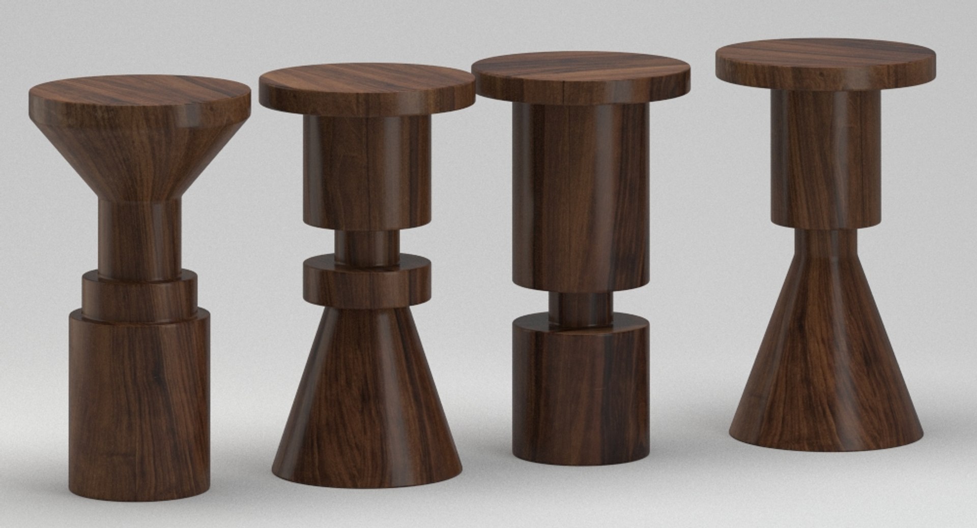 Anna karlin chess bar stools 3D model - TurboSquid 1505798