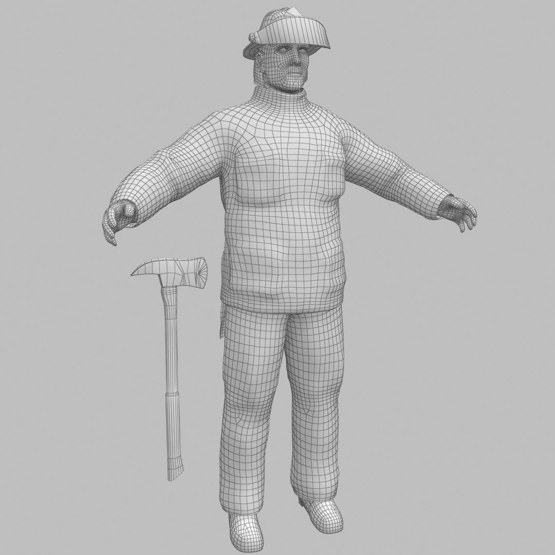 Firefighter ready man 3D - TurboSquid 1347514