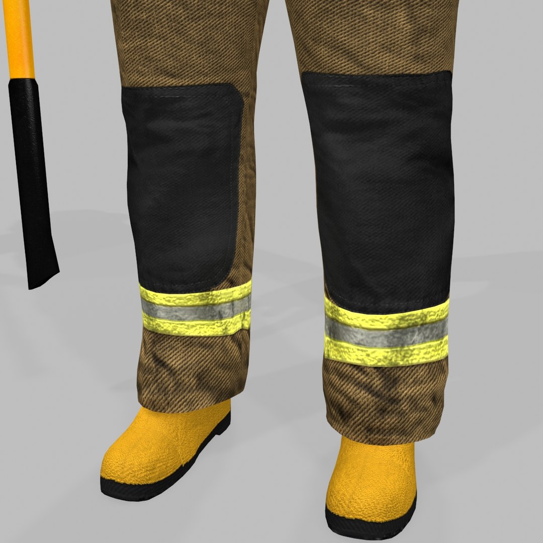 Firefighter ready man 3D - TurboSquid 1347514