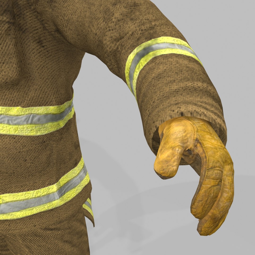 Firefighter ready man 3D - TurboSquid 1347514