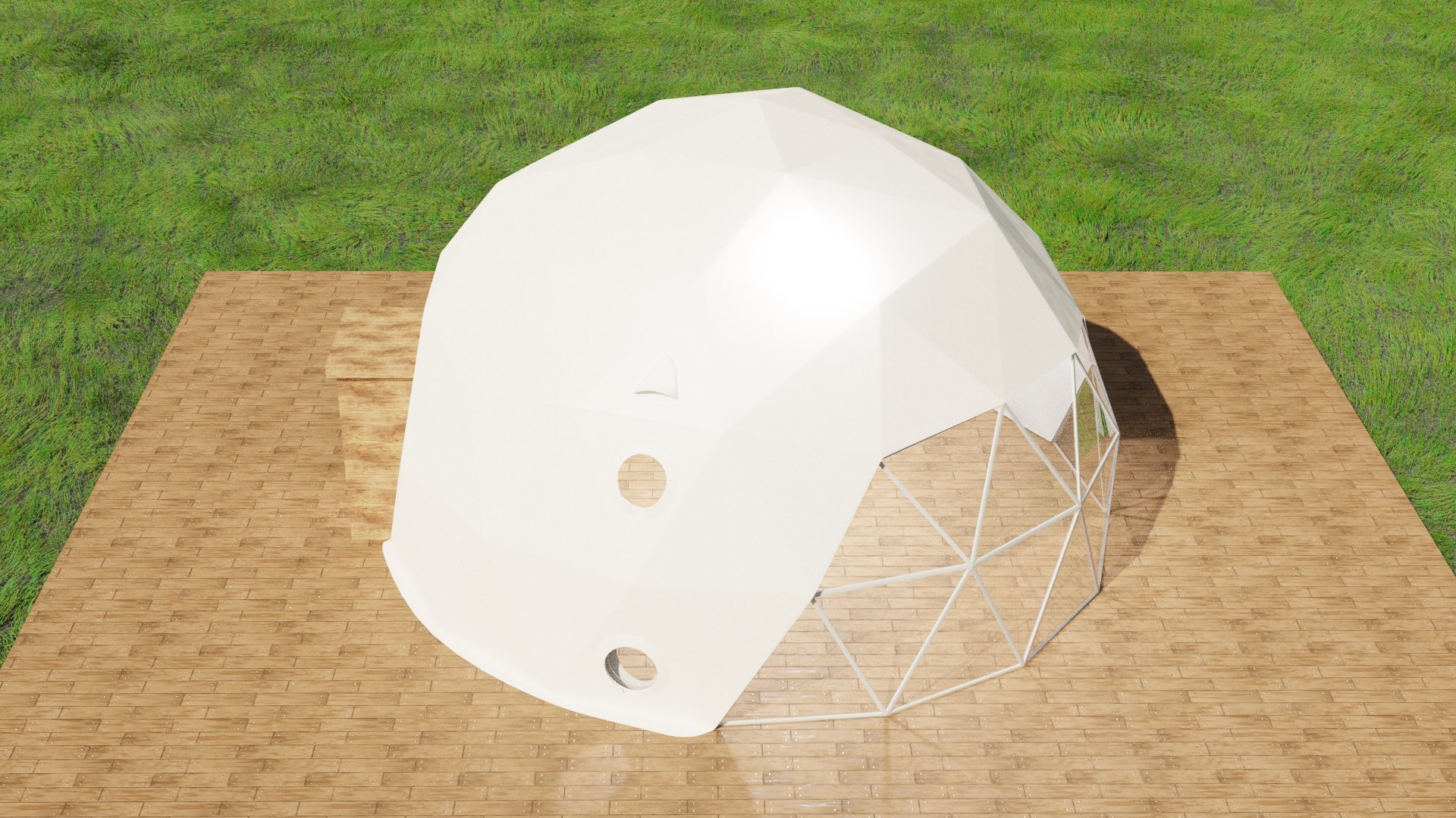 Geodesic Dome 3D Model - TurboSquid 1828061