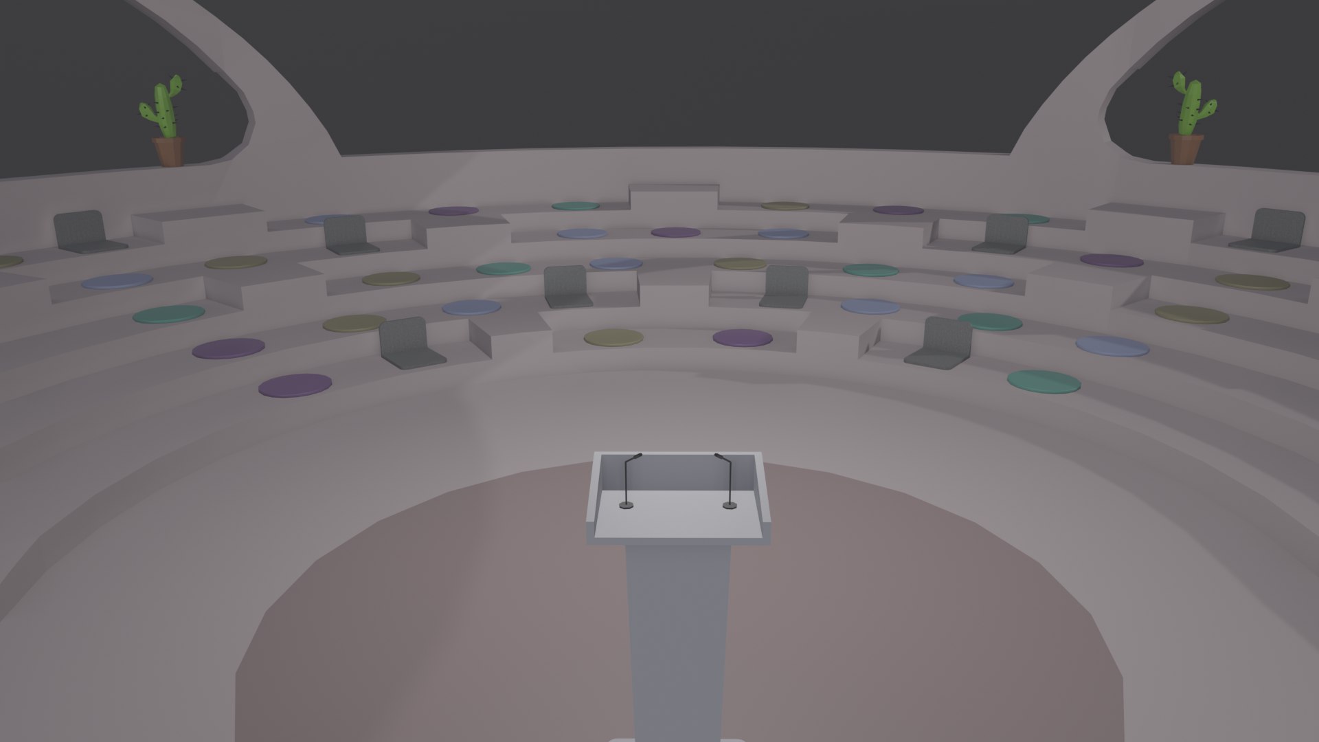 3D Metaverse Auditorium - TurboSquid 1873956