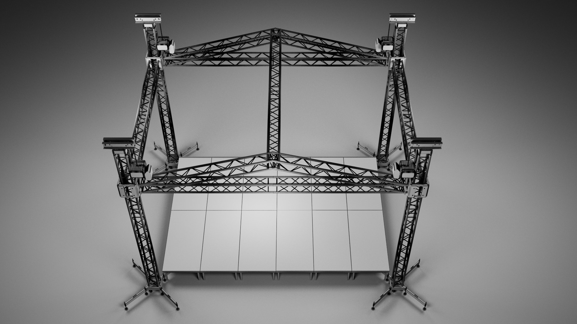 Concert Stage Detailed Model Model - TurboSquid 2365995