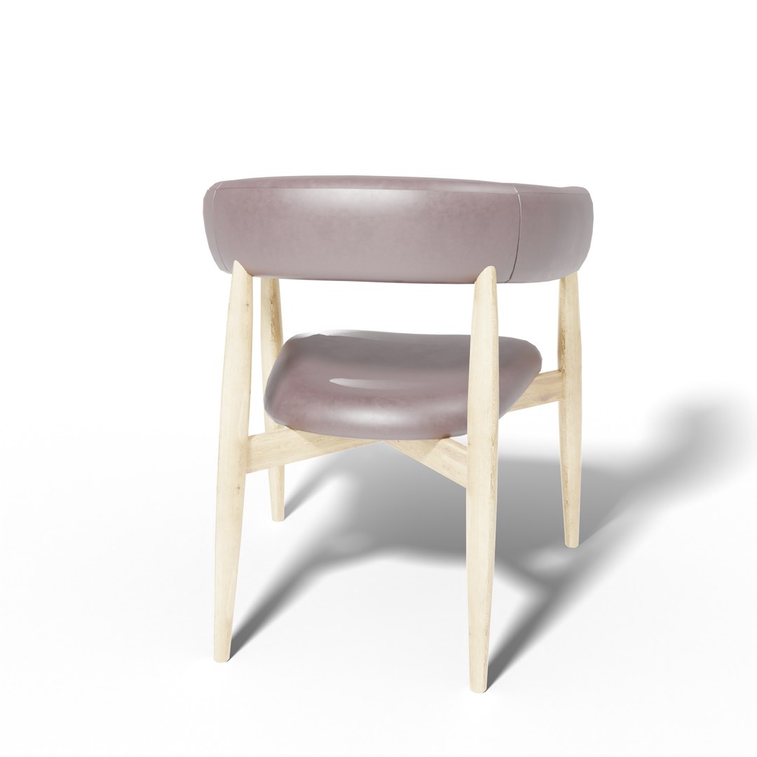Yates Upholstered Cafe Chair 3D Model - TurboSquid 2243680