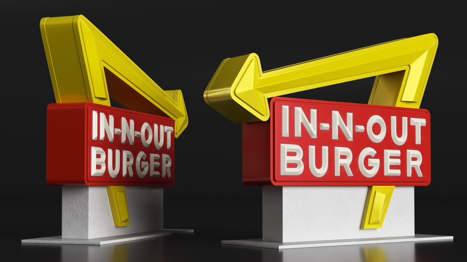 3D Model In N Out Burger Stand - TurboSquid 2278825