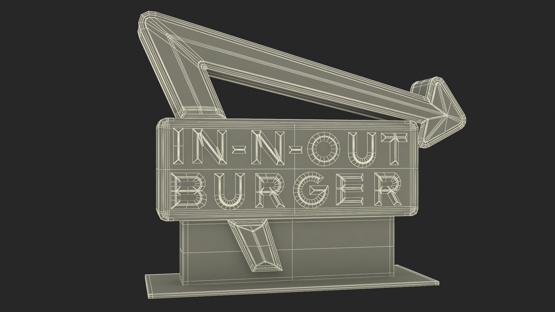 3D Model In N Out Burger Stand - TurboSquid 2278825