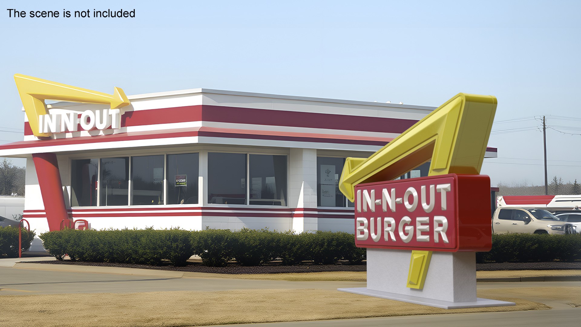 3D Model In N Out Burger Stand - TurboSquid 2278825