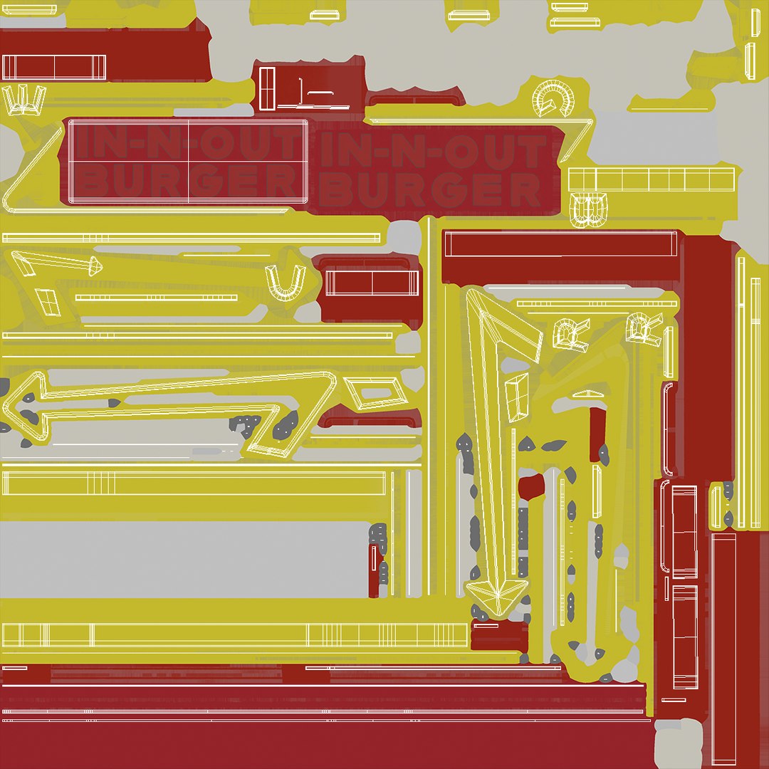 3D Model In N Out Burger Stand - TurboSquid 2278825