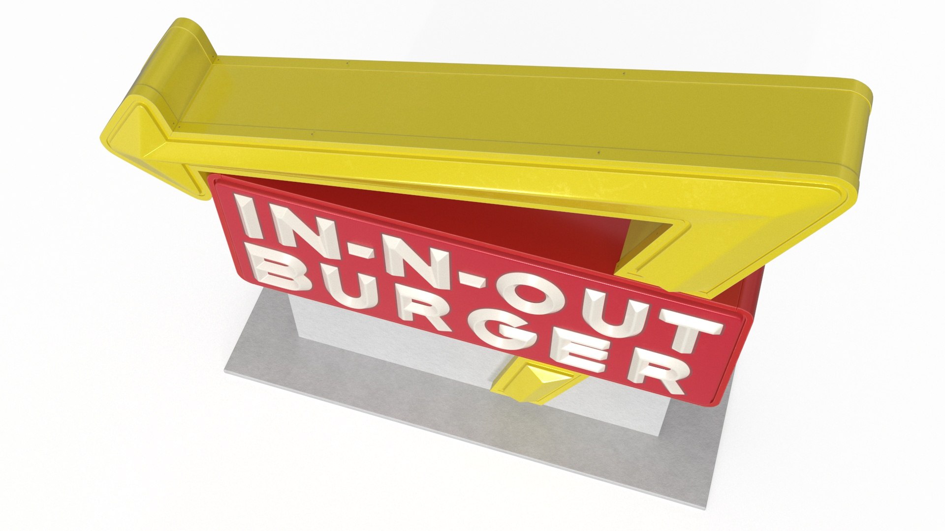 3D Model In N Out Burger Stand - TurboSquid 2278825