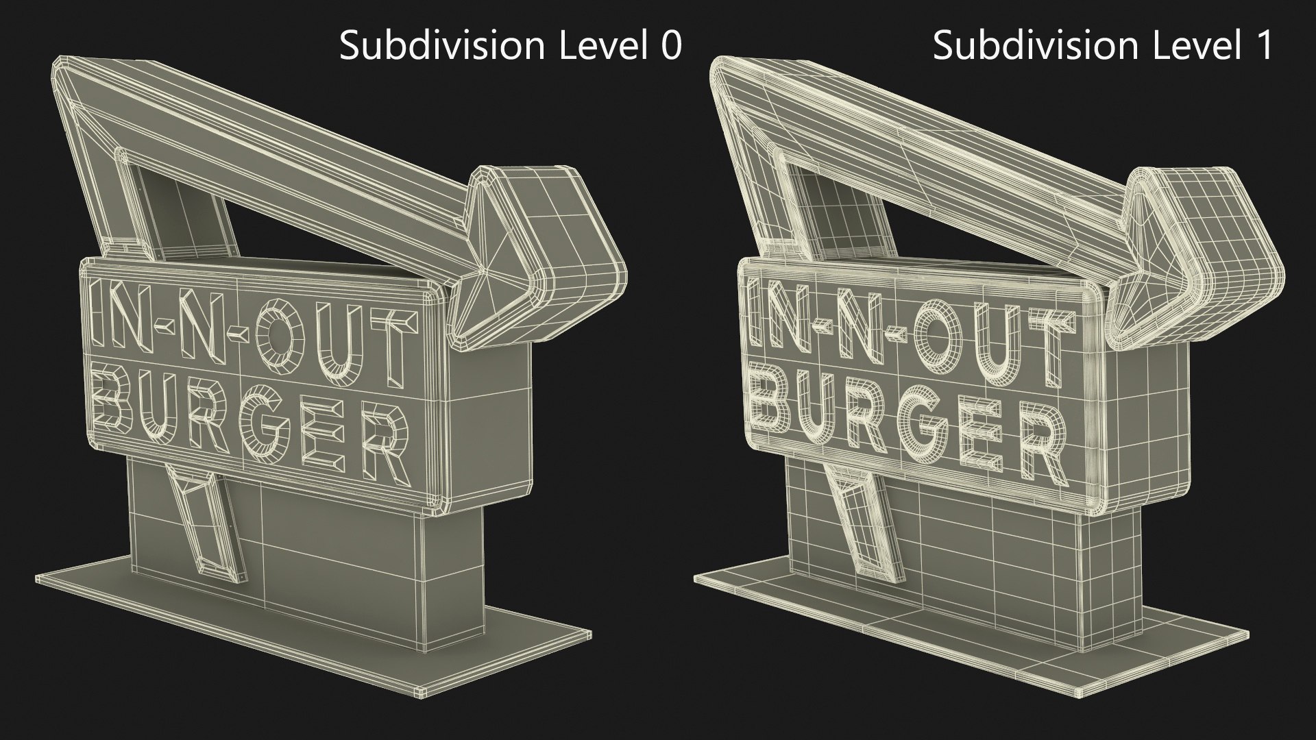 3D Model In N Out Burger Stand - TurboSquid 2278825