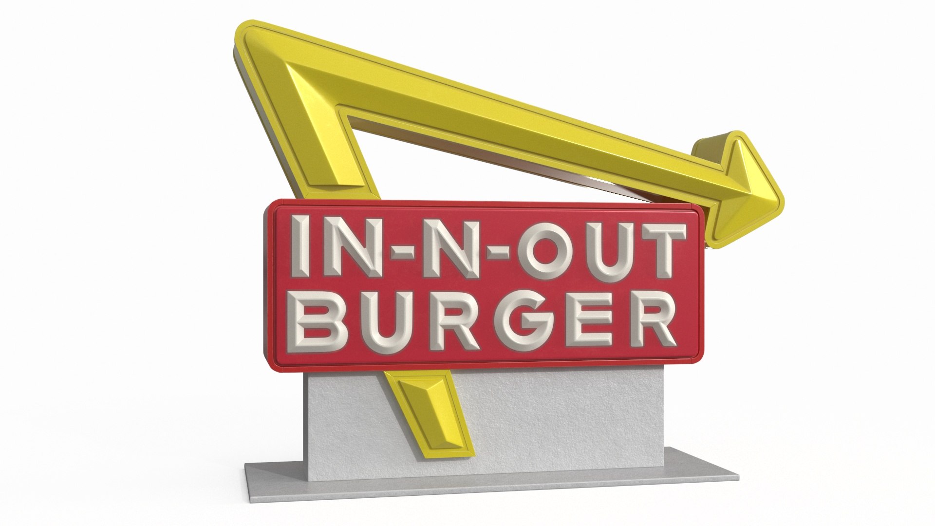 3D Model In N Out Burger Stand - TurboSquid 2278825