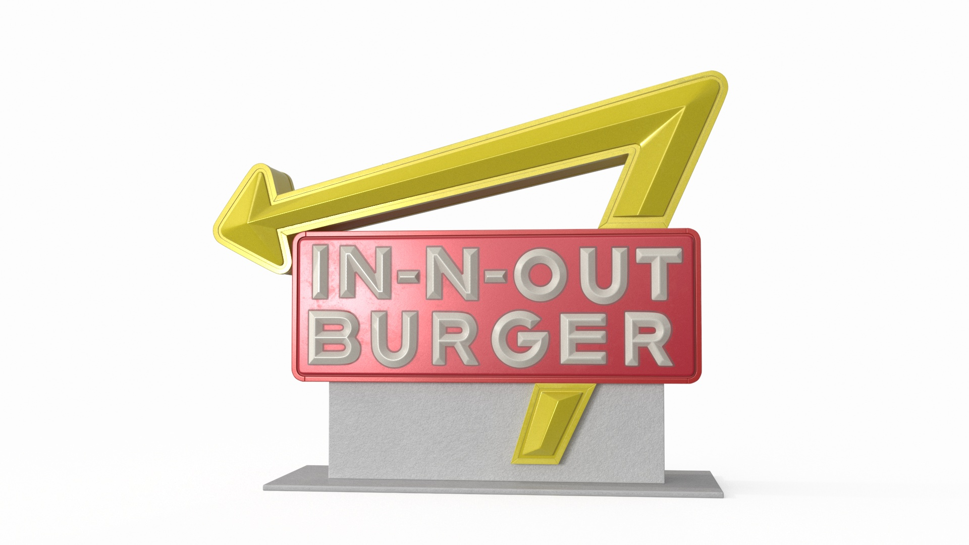 3D Model In N Out Burger Stand - TurboSquid 2278825