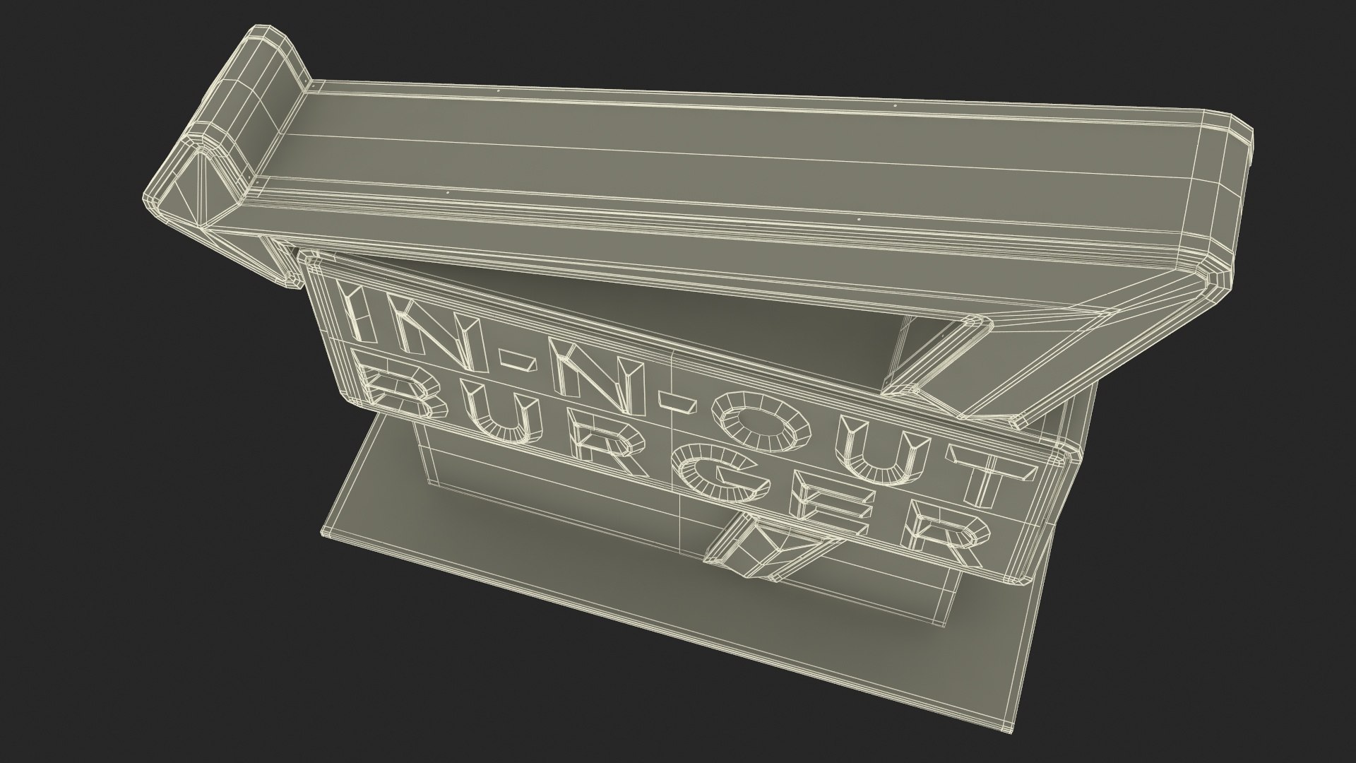 3D Model In N Out Burger Stand - TurboSquid 2278825