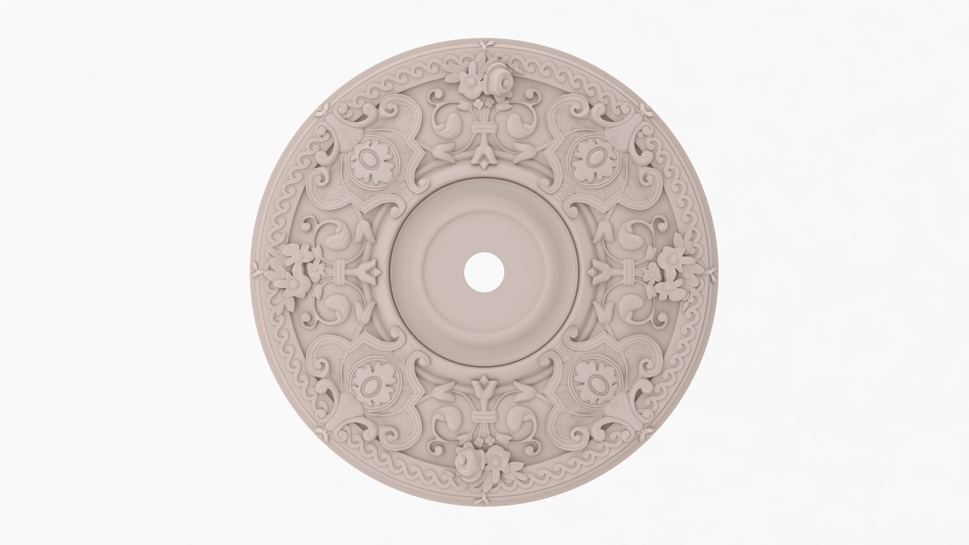 3D Classic Ceiling Medallion 29 - TurboSquid 1785633