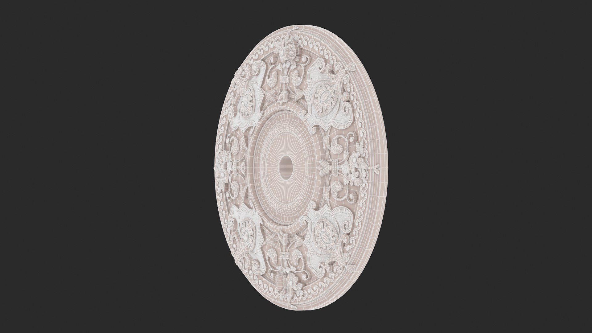 3D Classic Ceiling Medallion 29 - TurboSquid 1785633