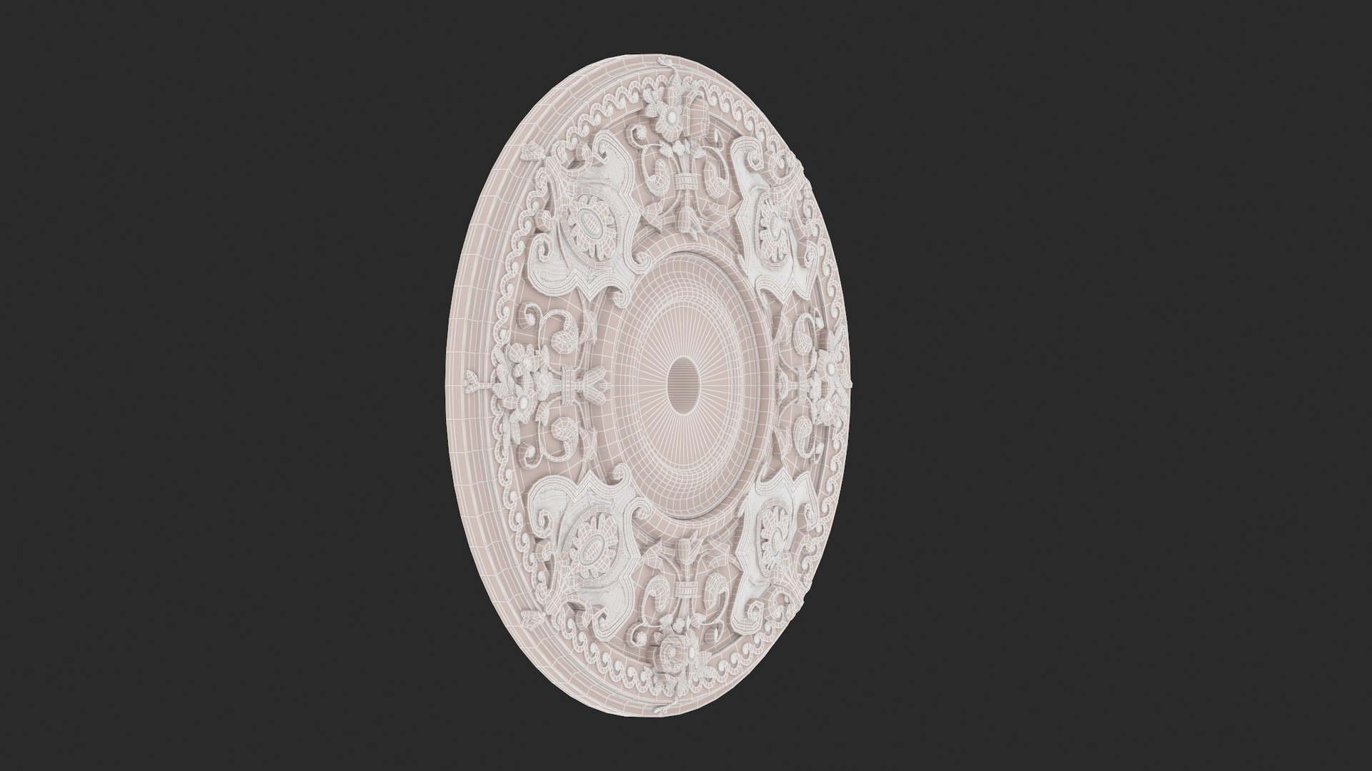 3D Classic Ceiling Medallion 29 - TurboSquid 1785633