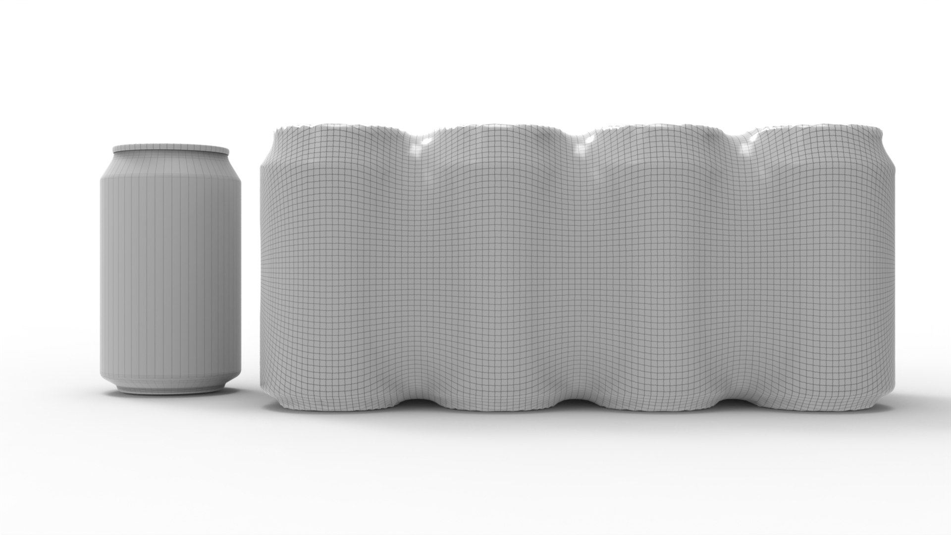 3D Model Eight Pack Packaging Beverage Soda Cans 330ml - TurboSquid 2227009