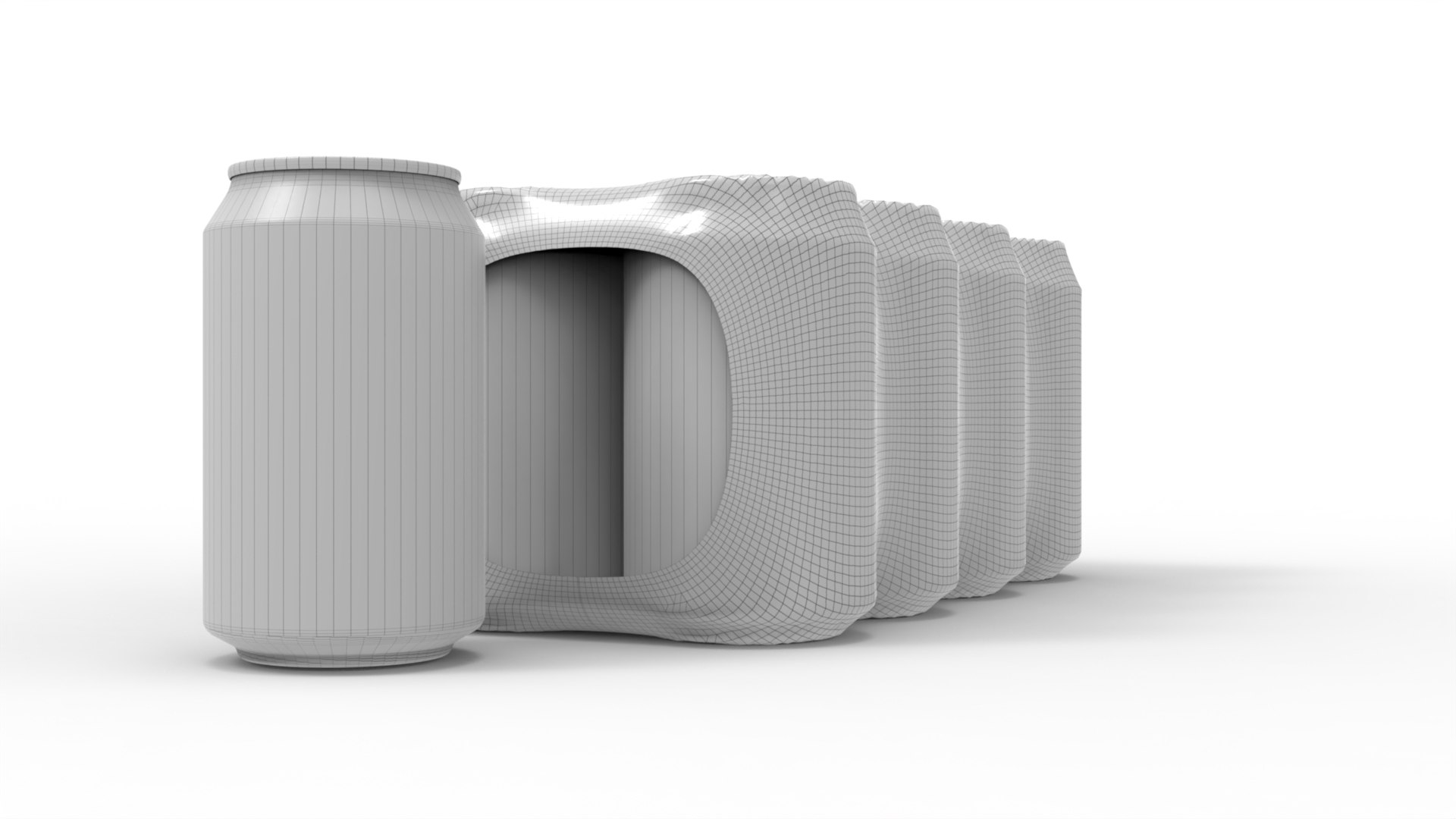 3D Model Eight Pack Packaging Beverage Soda Cans 330ml - TurboSquid 2227009