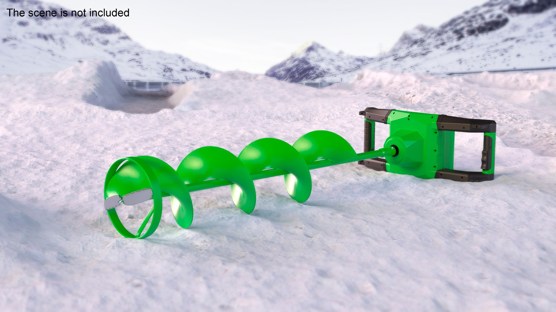 Electric Ice Auger Green 3D Model - TurboSquid 2170145