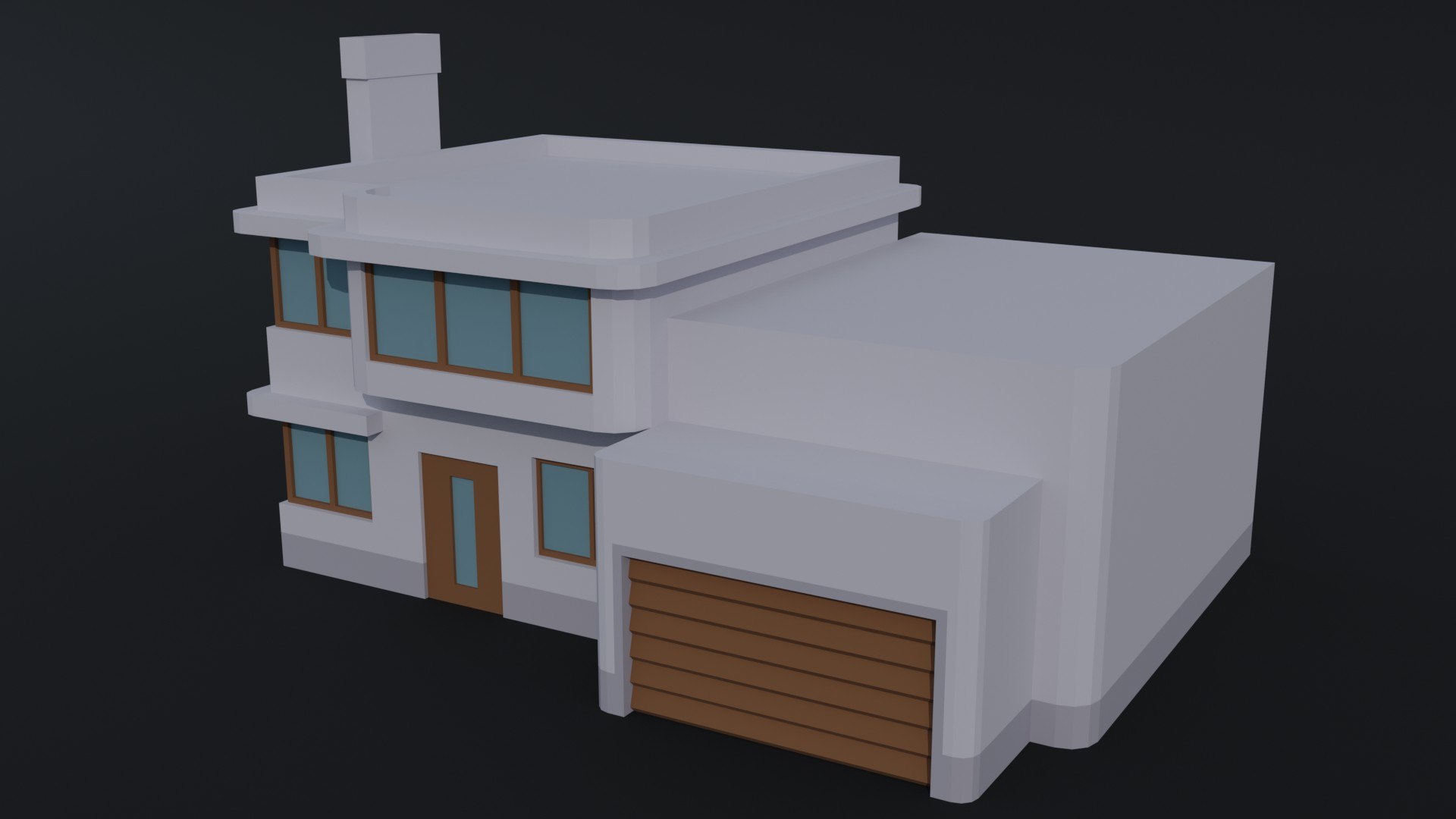 Low-poly Cartoon Hi Tech Simpsons House Polygonal Style 3D - TurboSquid ...