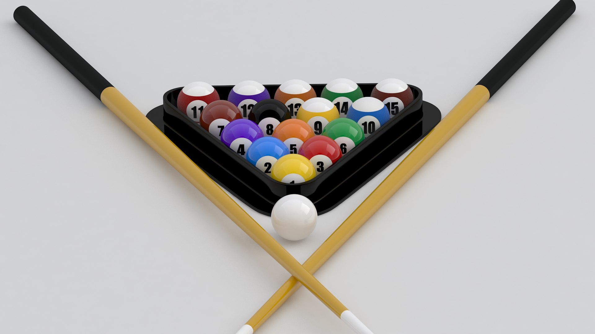Pool Table Triangle Billiard Triangle 3D Model - TurboSquid 2469792