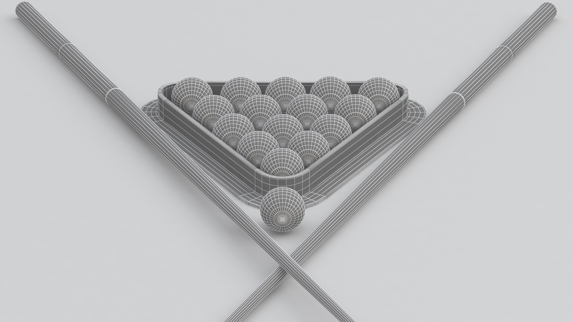 Pool Table Triangle Billiard Triangle 3D Model - TurboSquid 2469792