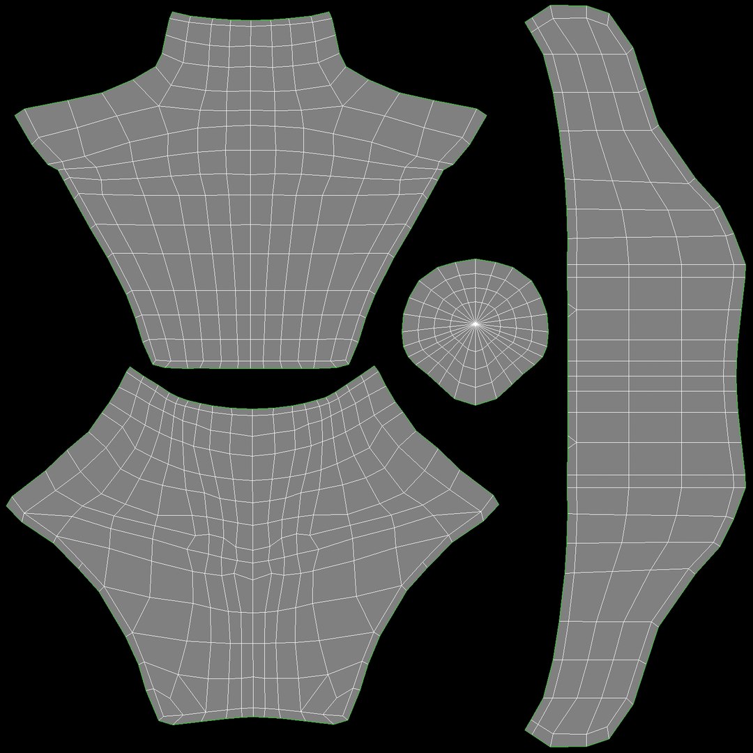 3d Model Female Neck