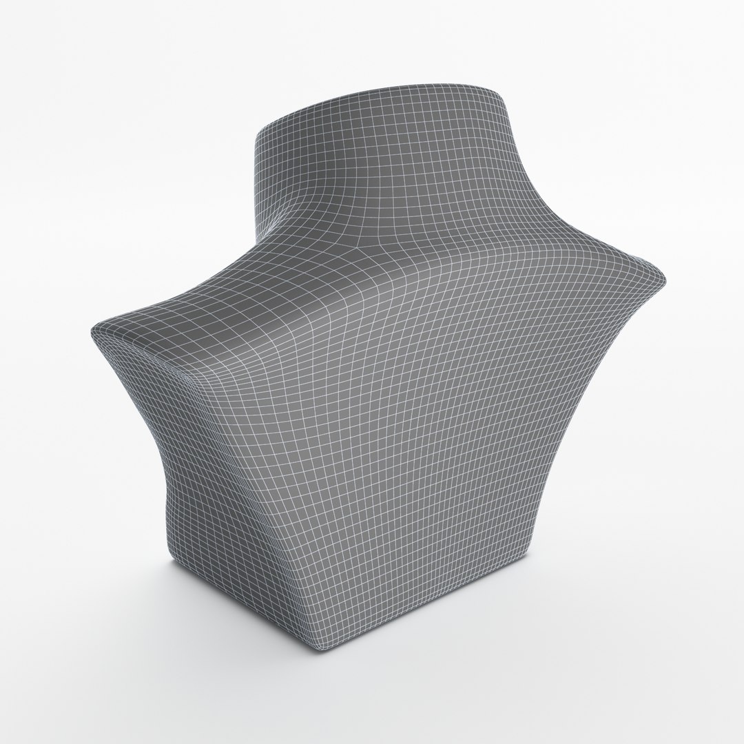 3d Model Female Neck