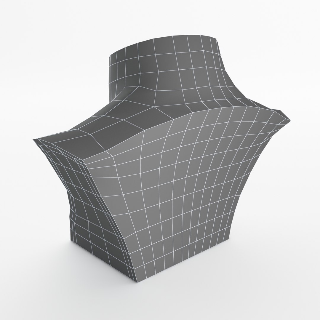 3d Model Female Neck