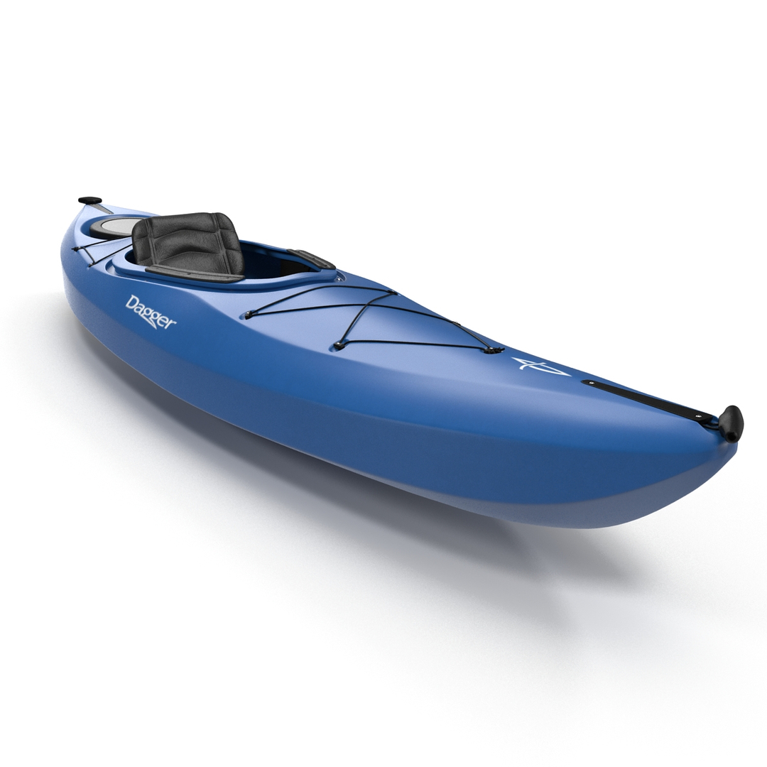 3d kayak modeled realistic