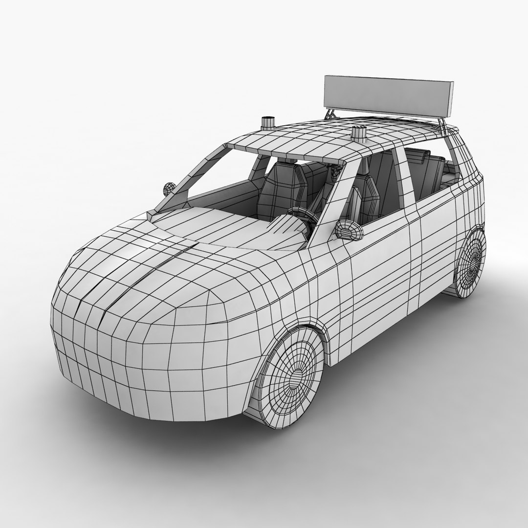 3d Model Airport Follow Cars