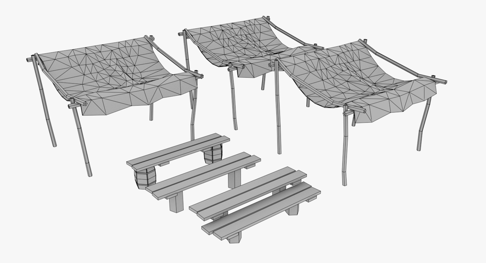 Market Stall 3D Model - TurboSquid 1196224