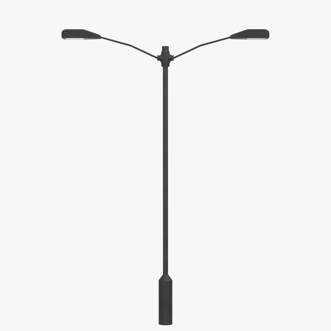 3ds Double Street Lamp