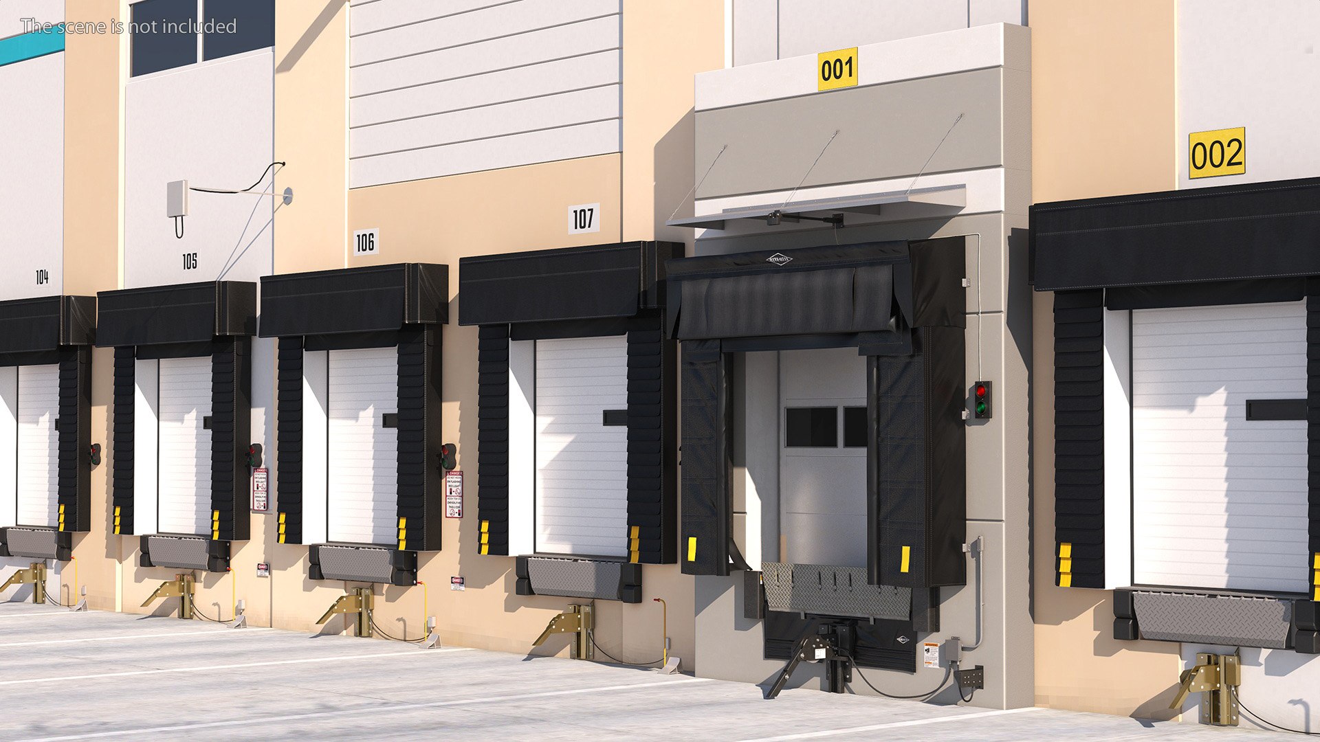 Loading Dock Bay With Roll-Up Door Model - TurboSquid 2180138