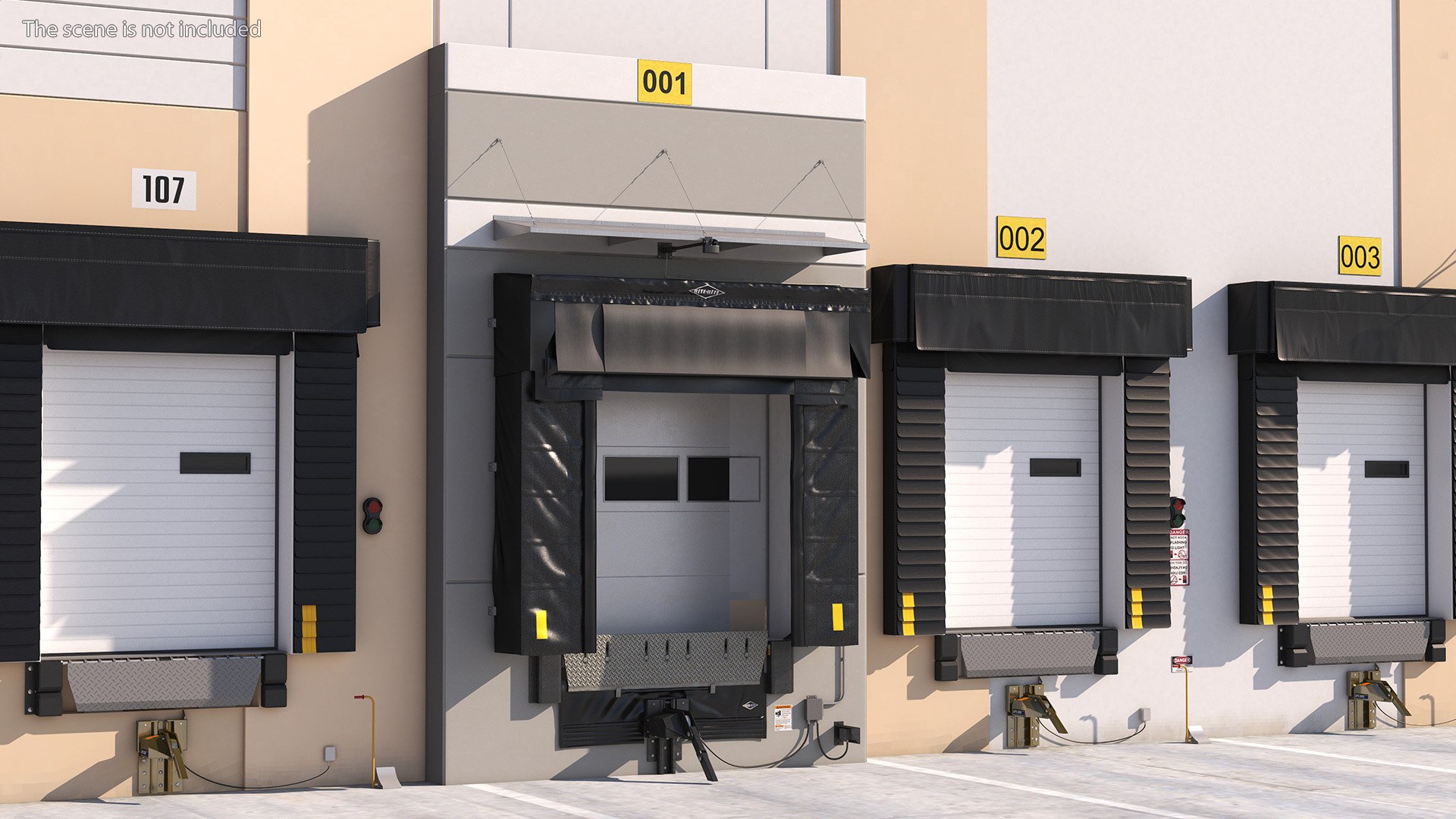 Loading Dock Bay With Roll-Up Door Model - TurboSquid 2180138