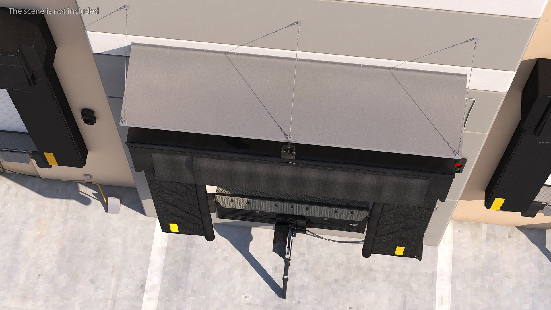 Loading Dock Bay With Roll-Up Door Model - TurboSquid 2180138