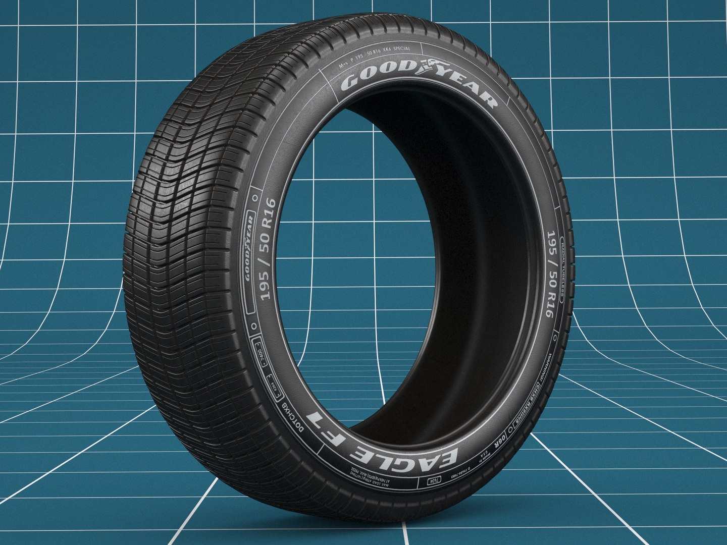 3D realistic car tire model - TurboSquid 1179073