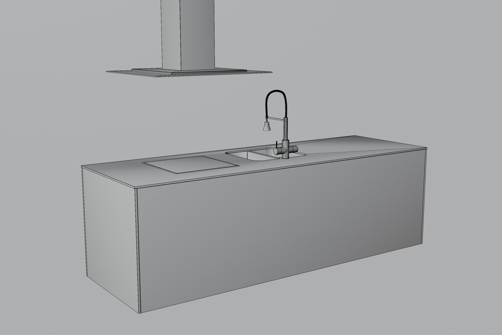 Kitchen Counter Model - TurboSquid 1850795