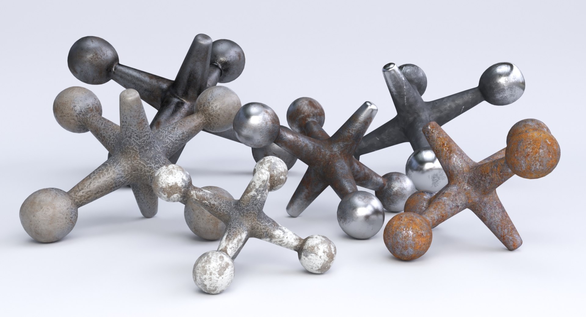 3D jacks set model - TurboSquid 1286863