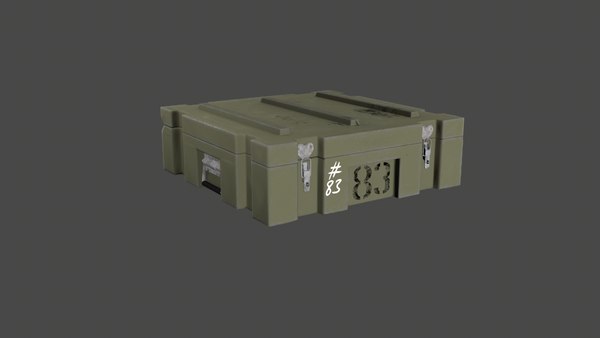 free military case 3d model