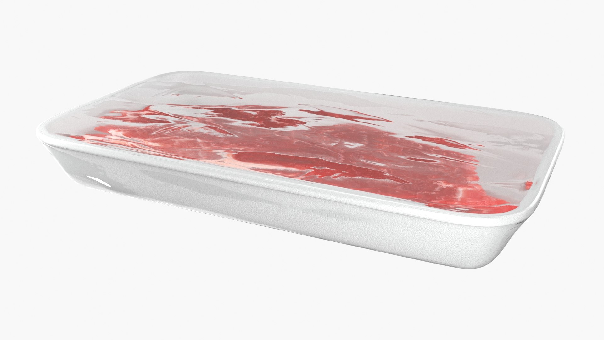 Raw Beef Shoulder 02 Wrapped Package 3D - TurboSquid 2085282