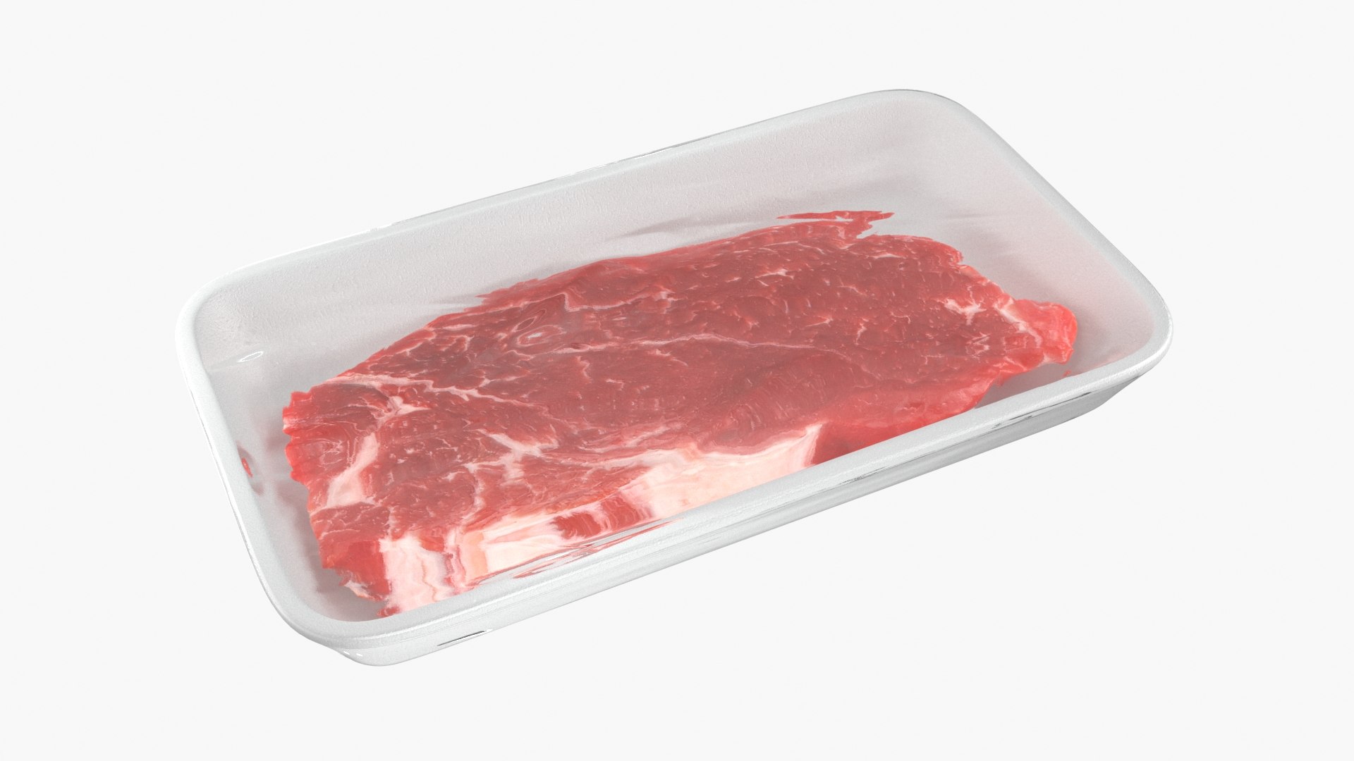 Raw Beef Shoulder 02 Wrapped Package 3D - TurboSquid 2085282