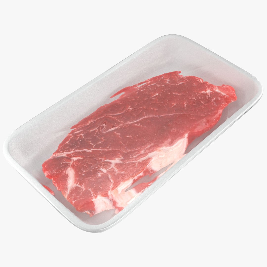 Raw Beef Shoulder 02 Wrapped Package 3D - TurboSquid 2085282
