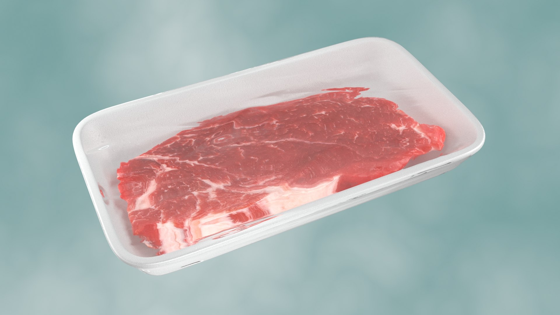 Raw Beef Shoulder 02 Wrapped Package 3D - TurboSquid 2085282