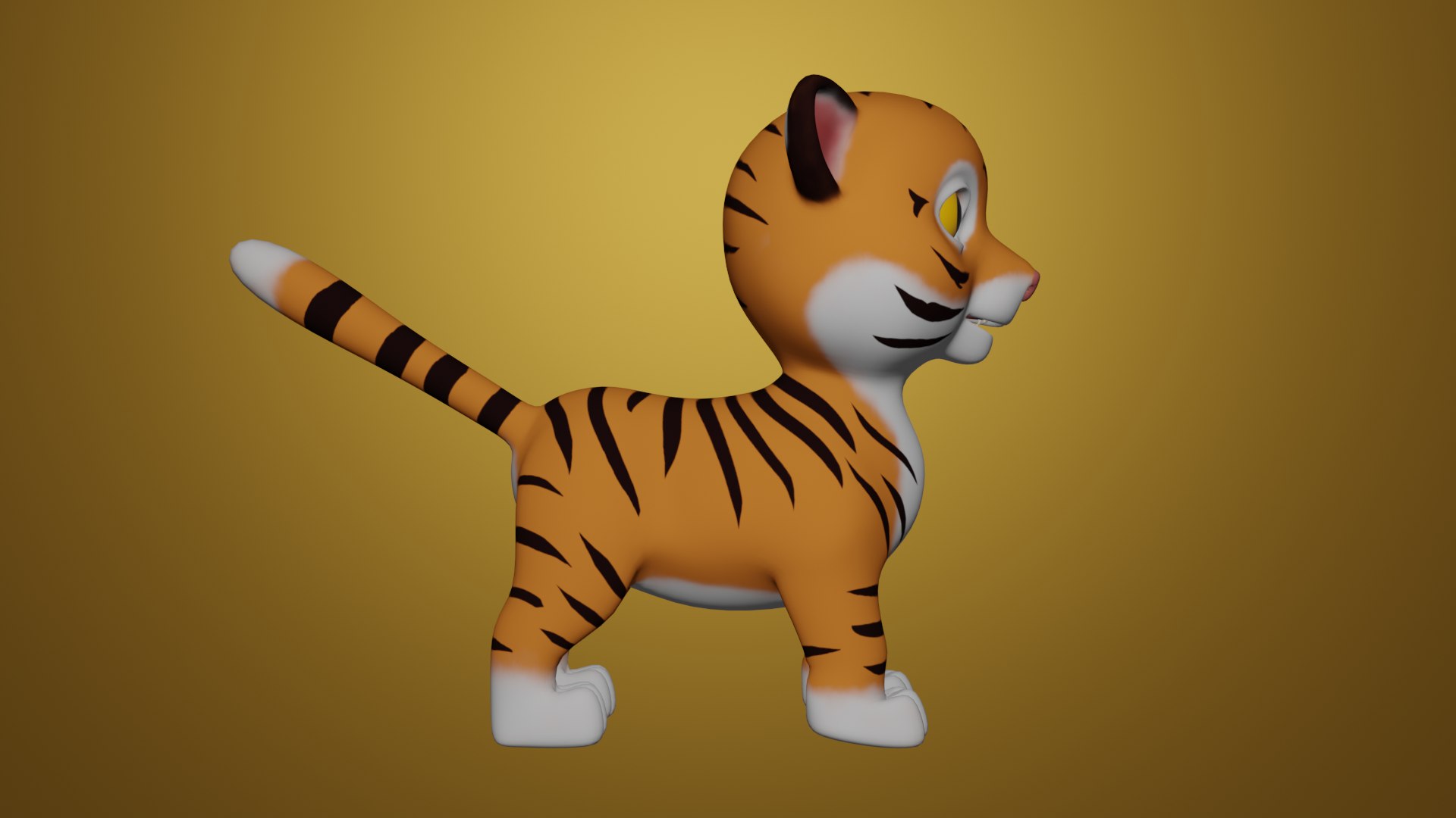 3D Baby Tiger - TurboSquid 2173125