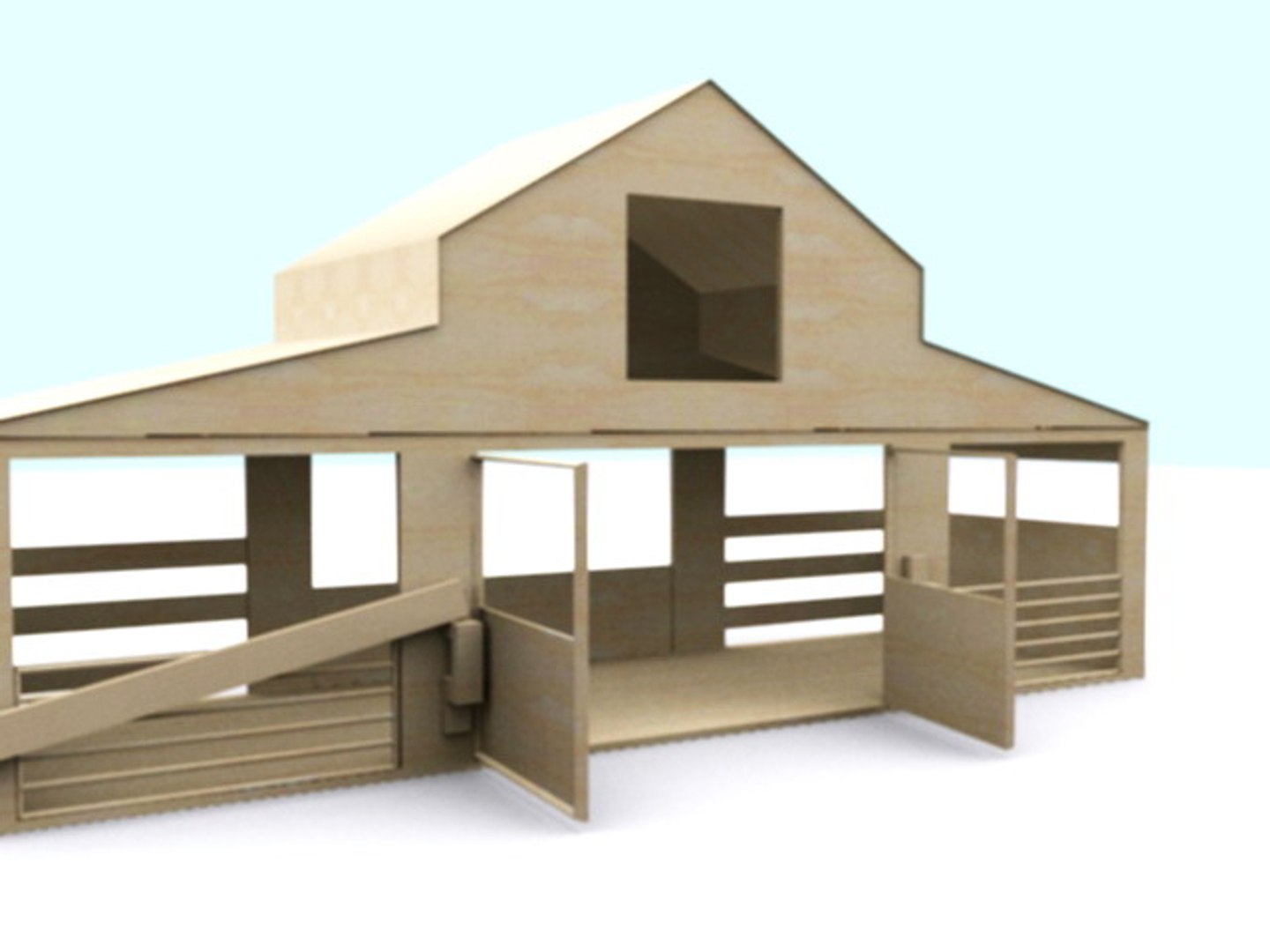 Horse Stable 3d Max